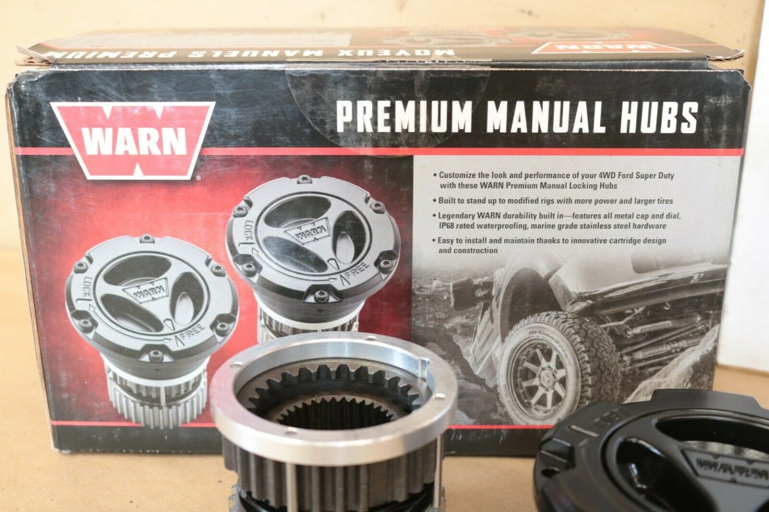 Ford Superduty F250 F350 F450 F550 2005-2018 Premium Black Warn Manual ...