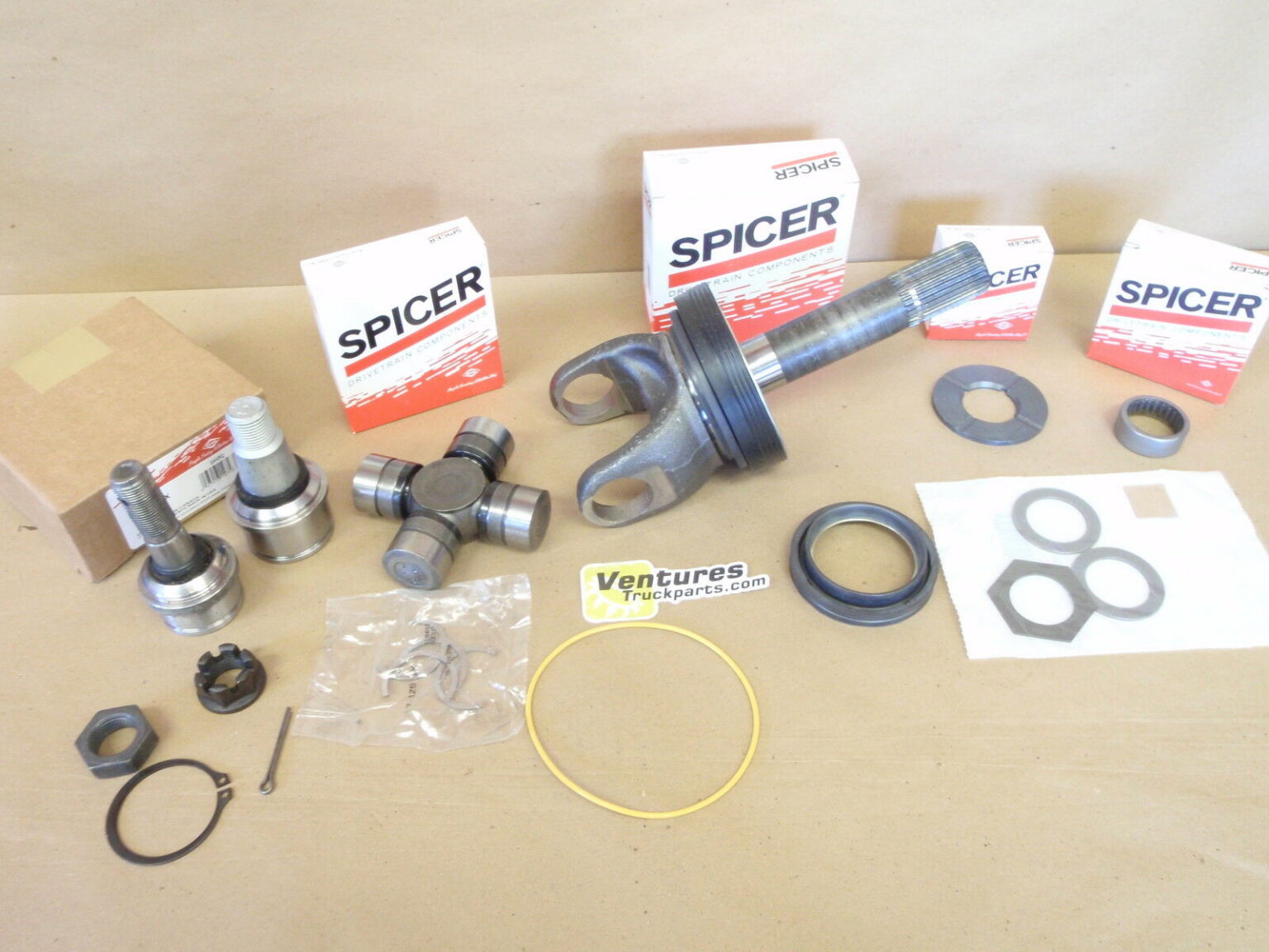 OUTER AXLE SHAFT BEARING U JOINT BALL JOINT AND SEALS KIT F350 F250 ...